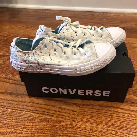 Converse | Shoes | Converse Girls Confetti Sneakers | Poshmark